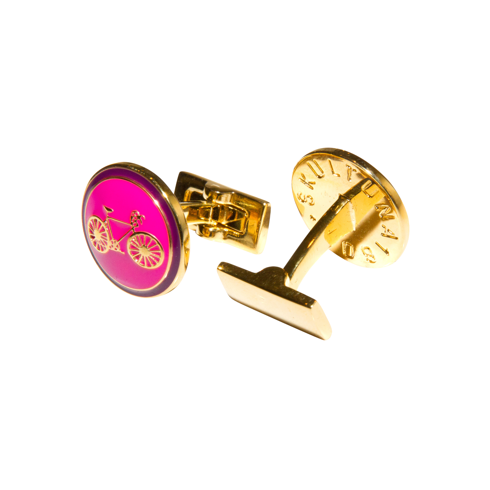 Skultuna & Themocracy - Pink Cufflinks – Santamaria Shirt Makers